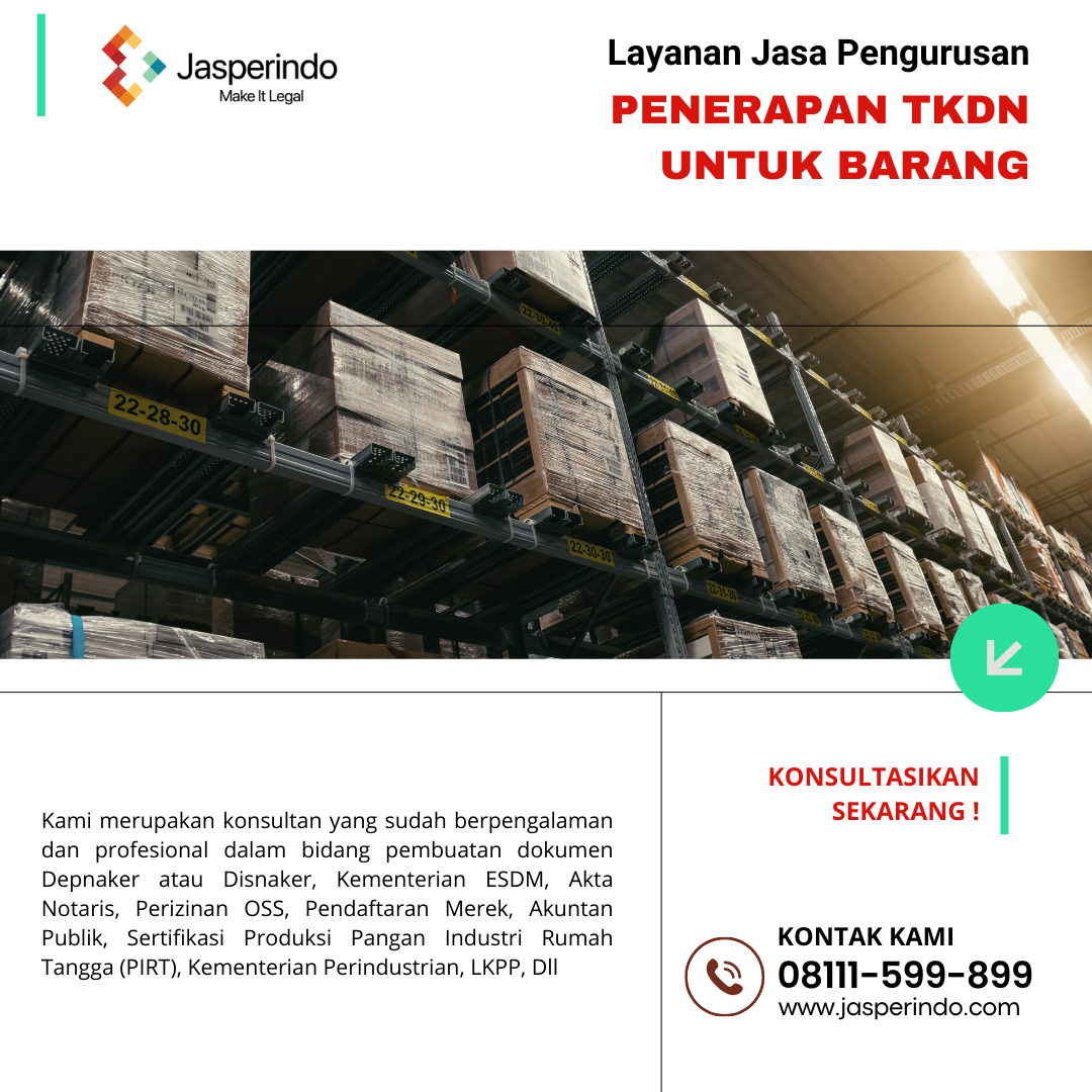 PENERAPAN TKDN UNTUK BARANG - Jasperindo